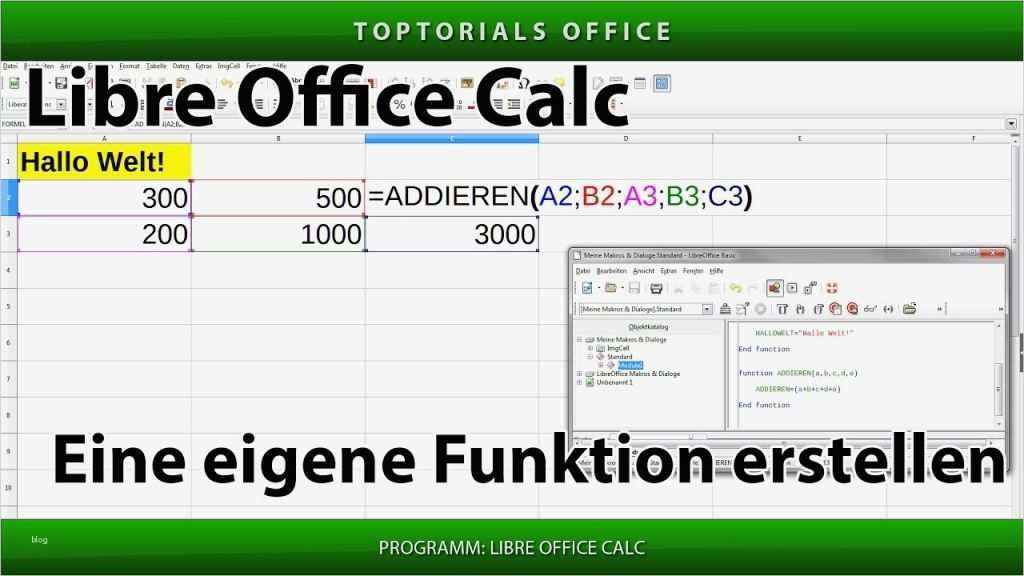 Libreoffice Calc