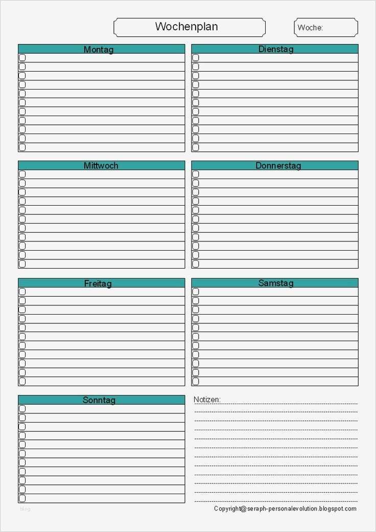 Wochenplan Vorlage Kindergarten Erstaunlich todoliste Vorlage ...